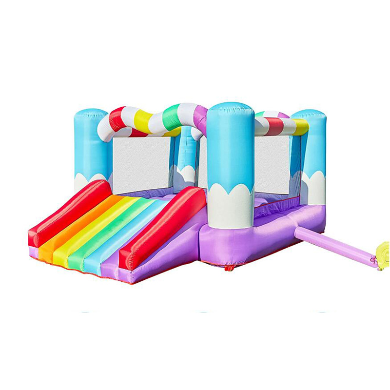 Rainbow Small Bounce House Kids Inflatable Bouncy Castle from China ...