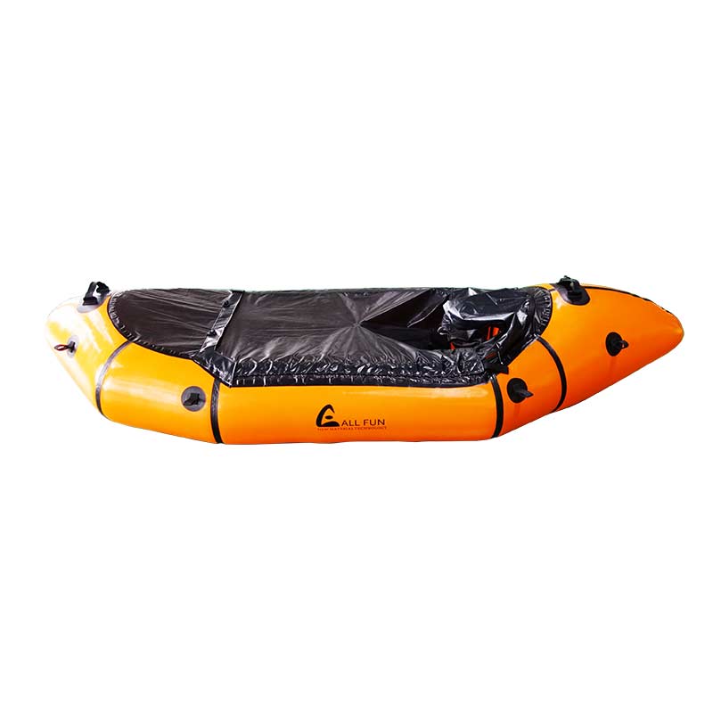 All Fun Bright Color Portable Single Packraft with Spraydeck Cover from ...